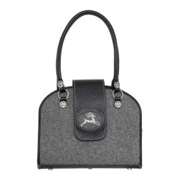 Handtasche SIMA G&Uuml;RTEL "Schultertasche 208-4169", Damen, Gr. S, schwarz, Obermaterial: 100% Rindsleder Leather cow., Taschen Handtasche