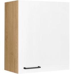 H&auml;ngeschrank Nobilia "MIAMI", Ausrichtung w&auml;hlbar, vormontiert", front: alpinwei&szlig;, korpus: eiche sierra, B:60cm H:72cm T:37,2cm, Schr&auml;nke, H&auml;ngeschrank, in drei Breiten: 30, 45 und 60 cm, mit Soft-Close-Funktion