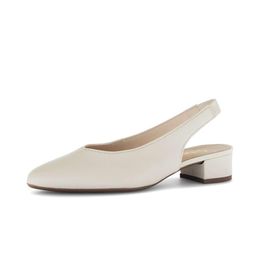 Slingpumps Gabor "Slingpumps", Damen, Gr. 38,5, beige, Schuhe Slingpumps
