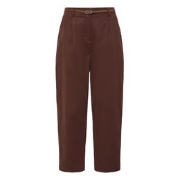 Stoffhose B.Young "Casual BYDAYS", Damen, Gr. 38, N-Gr, chicory coffee, Obermaterial: 98% Baumwolle CO. 2% Elasthan EL., Hosen Stoffhose