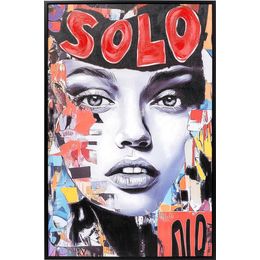KARE DESIGN Bild mit Rahmen "Gerahmtes Bild Muse Collage 80x120cm", B/H/T: 80cm x 120cm x 4cm, Hochformatfarbe bild(er): rot, Wohnzimmer, Bilder