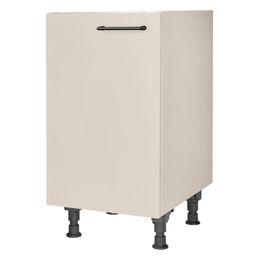 Sp&uuml;lenschrank Nobilia "MIAMI", Ausrichtung w&auml;hlbar, vormontiert, in den Breiten", front: sand korpus: sand, B:45cm H:87cm T:58,3cm, Schr&auml;nke, Sp&uuml;lenschrank, 45 und 60 cm, mit h&ouml;henverstellbaren Sockelf&uuml;&szlig;en