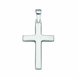 Adelia&acute;s Kreuzkette ADELIA&acute;S "Halskette - Kreuzkette mit Kreuz Anh&auml;nger aus 925 Silber", silber, Halsketten, Damen, Silber 925 (Sterlingsilber), Kreuzkette, Schmuckset mit bis 45 cm stufenlos verstellbarer 925 Silber Halskette