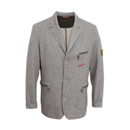 Jeansjacke Almgwand "Jacke TRISTENKOPF", Herren, Gr. 56, grau (anthrazit), Obermaterial: 53% Polyester PES. 40% Baumwolle CO. 7% Elasthan EL., Jacken Jeansjacke