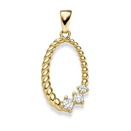 Adelia&acute;s Kettenanh&auml;nger ADELIA&acute;S "Anh&auml;nger aus 333 Gelbgold", gold, Schmuckanh&auml;nger, Damen, Gold, Kettenanh&auml;nger, mit Zirkonia