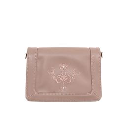 Handtasche LADY EDELWEISS "Handtasche 30965", Damen, Gr. S, beige (taupe), Obermaterial: 50% Sonstiges Material (Ananasfaser) AM_PF . 50% Polyurethan PU., Taschen Handtasche