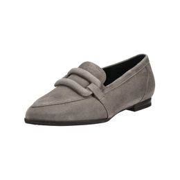 Slipper Gabor "Gabor Slipper Veloursleder", Damen, Gr. 37,5, taupe, Veloursleder, Schuhe Slipper