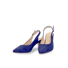 Pumps Andrea Conti "Pumps 10071040", Damen, Gr. 39, blau (royal), Obermaterial: 100% Lederfaserstoff LEAFIBTEX., Schuhe Pumps
