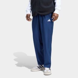 Sporthose adidas Sportswear "M 3B STNFRD OPT", Herren, Gr. L, N-Gr, blau (team navy blau 2, wei&szlig;, normal, gr.), Obermaterial: 100% Polyester, Hosen Sporthose