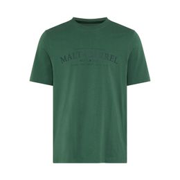 MAN'S WORLD Rundhalsshirt MAN'S WORLD, Jungen, Gr. L (52/54), dunkelgr&uuml;n, Single Jersey, Obermaterial: 100% Baumwolle, bedruckt, Rundhals, abgesteppt, Shirts Rundhalsshirt, normale Passform, Kurzarm, bedruckte Optik mit Print-Applikation