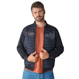 Sweatjacke Casamoda "Casamoda Sweatjacke uni", Herren, Gr. XL, blau (dunkelblau), 70% Baumwolle, 30% Polyester, Sweatjacken Sweatjacke