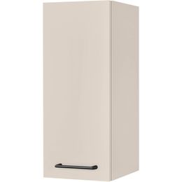 H&auml;ngeschrank Nobilia "MIAMI", Ausrichtung w&auml;hlbar, vormontiert", front: sand korpus: sand, B:30cm H:72cm T:37,2cm, Schr&auml;nke, H&auml;ngeschrank, in drei Breiten: 30, 45 und 60 cm, mit Soft-Close-Funktion