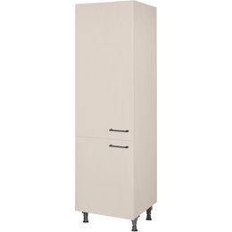 Vorratsschrank Nobilia "MIAMI", Ausrichtung w&auml;hlbar, mit zwei T&uuml;ren, vormontiert", beige (front: sand korpus: sand), B:60cm H:216,6cm T:58,3cm, Schr&auml;nke, Vorratsschrank, Breite/H&ouml;he: 60/216,6 cm
