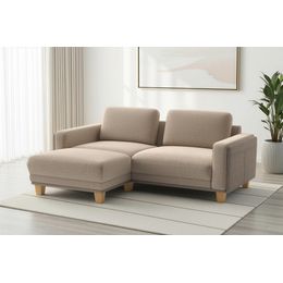 Sit & More Ecksofa SIT & MORE "Concept", taupe, B:226cm H:84cm T:167cm, 100% Polyester, Sofas, Ecksofa, Modernes Sofa in drei Fu&szlig;farben zur Auswahl