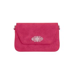Handtasche LADY EDELWEISS "Handtasche 17201", Damen, Gr. S, pink, Obermaterial: 50% Sonstiges Material (Ananasfaser) AM_PF . 50% Polyurethan PU., Taschen Handtasche