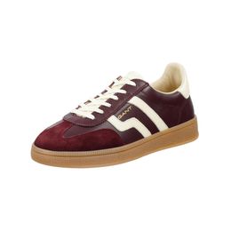Sneaker Gant "Gant Sneaker Leder", Damen, Gr. 37, wine, Leder, Schuhe Sneaker