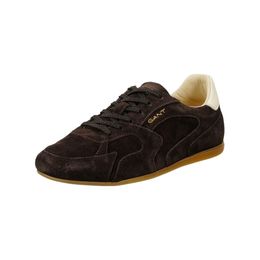 Sneaker Gant "Gant Sneaker Nubukleder/Textil", Damen, Gr. 37, dunkelbraun, Nubukleder, Textil, Schuhe Sneaker
