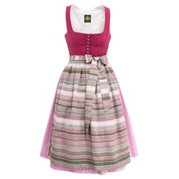 Dirndl Hammerschmid "Dirndl 241-2019", Damen, Gr. 38, EURO, pink, Obermaterial: 52% Baumwolle CO. 37% Polyester PES. 11% Polyamid PA., Kleider