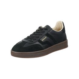 Sneaker Gant "Gant Sneaker Leder", Damen, Gr. 37, schwarz, Leder, Schuhe Sneaker