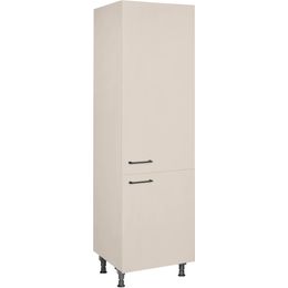Vorratsschrank Nobilia "MIAMI", Ausrichtung w&auml;hlbar, mit zwei T&uuml;ren, vormontiert", beige (front: sand korpus: sand), B:60cm H:216,6cm T:58,3cm, Schr&auml;nke, Vorratsschrank, Breite/H&ouml;he: 60/216,6 cm