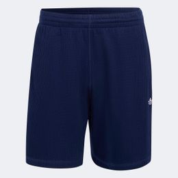 Shorts adidas originals "TREFOIL ESSENTIALS WAFFELSTRICK", Herren, Gr. L, N-Gr, night indigo, normal, gr., Obermaterial: 100% Baumwolle, Hosen Shorts