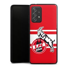 DeinDesign Galaxy A52s 5G Handy Slim Case extra d&uuml;nn Silikon Handyh&uuml;lle schwarz H&uuml;lle Official Licensed Product Coat Of Arms 1. Fc K&ouml;ln Silikon Slim Case