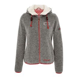 Jeansjacke Almgwand "Jacke MUENSTERHOEHE", Damen, Gr. 34, grau (anthrazit), Obermaterial: 70% Polyester PES. 25% Wolle WO. 5% Sonstiges Material (Ananasfaser) AM_PF ., Jacken Jeansjacke