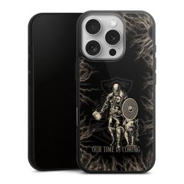 DeinDesign iPhone 16 Pro Handy Gallery Case Handyh&uuml;lle 9H Geh&auml;rtetes Glas R&uuml;ckseite H&uuml;lle Wikinger Vikings Tv Show Designs Gallery Case