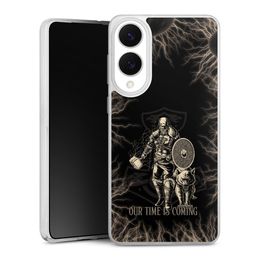 DeinDesign Galaxy S25 Edge Handy Silikon H&uuml;lle Case transparent Handyh&uuml;lle Wikinger Vikings Tv Show Designs Silikon Case