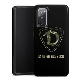 DeinDesign Galaxy S20 FE 5G Handy Panzer Handyh&uuml;lle robuste Outdoor H&uuml;lle Schutzh&uuml;lle gl&auml;nzend Sg Dynamo Dresden Official Licensed Product Sgd Tough Case
