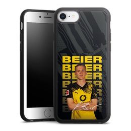 DeinDesign iPhone SE (2020) Handy Gallery Case Handyh&uuml;lle 9H Geh&auml;rtetes Glas R&uuml;ckseite H&uuml;lle Borussia Dortmund Bvb Maximilian Beier Gallery Case