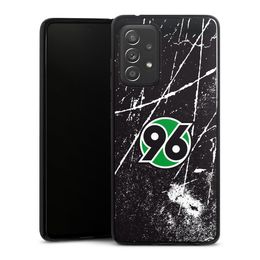 DeinDesign Galaxy A52s 5G Handy Slim Case extra d&uuml;nn Silikon Handyh&uuml;lle schwarz H&uuml;lle Coat Of Arms H96 Hannover 96 Silikon Slim Case