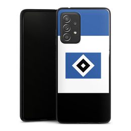 DeinDesign Galaxy A52s 5G Handy Slim Case extra d&uuml;nn Silikon Handyh&uuml;lle schwarz H&uuml;lle Hamburger Sv Bundesliga Official Licensed Product Silikon Slim Case