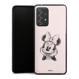 DeinDesign Galaxy A52s 5G Handy Slim Case extra d&uuml;nn Silikon Handyh&uuml;lle schwarz H&uuml;lle Official Licensed Product Disney Minnie Mouse Silikon Slim Case