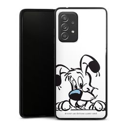 DeinDesign Galaxy A52s 5G Handy Slim Case extra d&uuml;nn Silikon Handyh&uuml;lle schwarz H&uuml;lle Idefix Official Licensed Product Comic Silikon Slim Case