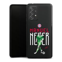 DeinDesign Galaxy A52s 5G Handy Slim Case extra d&uuml;nn Silikon Handyh&uuml;lle schwarz H&uuml;lle Manuel Neuer Fc Bayern M&uuml;nchen Official Licensed Product Silikon Slim Case