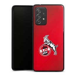 DeinDesign Galaxy A52s 5G Handy Slim Case extra d&uuml;nn Silikon Handyh&uuml;lle schwarz H&uuml;lle 1. Fc K&ouml;ln Effzeh Official Licensed Product Silikon Slim Case