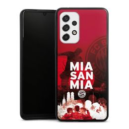 DeinDesign Galaxy A33 5G Handy Slim Case extra d&uuml;nn Silikon Handyh&uuml;lle schwarz H&uuml;lle Mia San Mia Fcb Fc Bayern M&uuml;nchen Silikon Slim Case