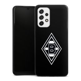 DeinDesign Galaxy A33 5G Handy Slim Case extra d&uuml;nn Silikon Handyh&uuml;lle schwarz H&uuml;lle Gladbach Borussia M&ouml;nchengladbach Coat Of Arms Silikon Slim Case