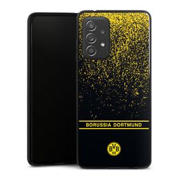 DeinDesign Galaxy A52s 5G Handy Slim Case extra d&uuml;nn Silikon Handyh&uuml;lle schwarz H&uuml;lle Ombre Borussia Dortmund Bvb Silikon Slim Case