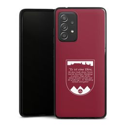 DeinDesign Galaxy A52s 5G Handy Slim Case extra d&uuml;nn Silikon Handyh&uuml;lle schwarz H&uuml;lle 1. Fc N&uuml;rnberg Bundesliga Merchandise Silikon Slim Case