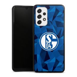 DeinDesign Galaxy A33 5G Handy Slim Case extra d&uuml;nn Silikon Handyh&uuml;lle schwarz H&uuml;lle Muster Camouflage Fc Schalke 04 Silikon Slim Case