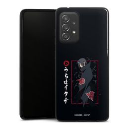DeinDesign Galaxy A52s 5G Handy Slim Case extra d&uuml;nn Silikon Handyh&uuml;lle schwarz H&uuml;lle Official Licensed Product Naruto Shippuden Itachi Uchiha Silikon Slim Case