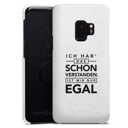 DeinDesign Galaxy S9 Handy Premium Case Smartphone Handyh&uuml;lle Schutzh&uuml;lle matt Spruch Sayings Statement Premium Case