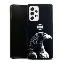 DeinDesign Galaxy A33 5G Handy Slim Case extra d&uuml;nn Silikon Handyh&uuml;lle schwarz H&uuml;lle Eintracht Frankfurt Official Licensed Product Attila Silikon Slim Case