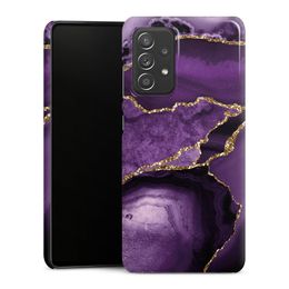 DeinDesign Galaxy A52s 5G Handy Premium Case Smartphone Handyh&uuml;lle Schutzh&uuml;lle gl&auml;nzend Pink Marble Glitzer Premium Case