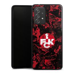 DeinDesign Galaxy A52s 5G Handy Slim Case extra d&uuml;nn Silikon Handyh&uuml;lle schwarz H&uuml;lle 1. Fc Kaiserslautern 1. Fck Logo Silikon Slim Case