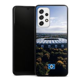 DeinDesign Galaxy A33 5G Handy Slim Case extra d&uuml;nn Silikon Handyh&uuml;lle schwarz H&uuml;lle Hamburger Sv Hsv Stadium Silikon Slim Case