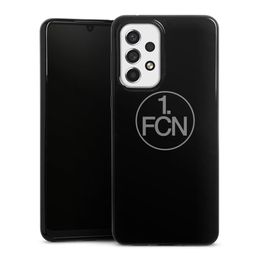DeinDesign Galaxy A33 5G Handy Slim Case extra d&uuml;nn Silikon Handyh&uuml;lle schwarz H&uuml;lle 1. Fc N&uuml;rnberg 1. Fcn Transparent Silikon Slim Case