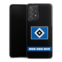 DeinDesign Galaxy A52s 5G Handy Slim Case extra d&uuml;nn Silikon Handyh&uuml;lle schwarz H&uuml;lle Hamburger Sv Statement Hsv Silikon Slim Case